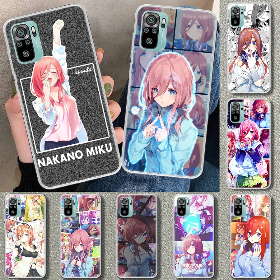 Nakano-miku-Anime-Phone-Case-Cover-for-Xiaomi-Redmi-Note-13-12S-12-11 ...