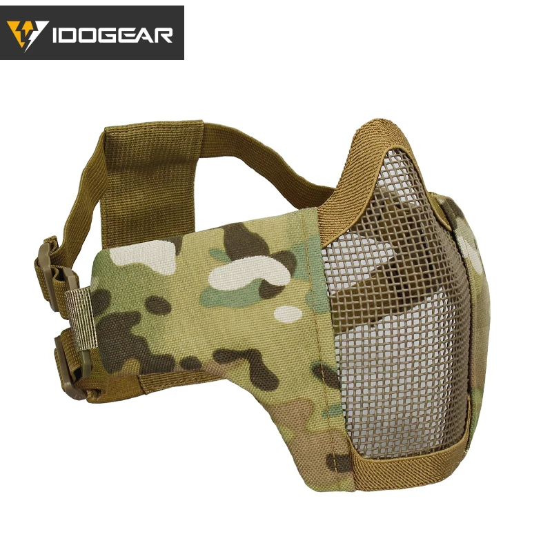IDOGEAR-Mask-Paintball-Mask-Mesh-Half-Face-Mask-Tactical-Gear-Paintball ...