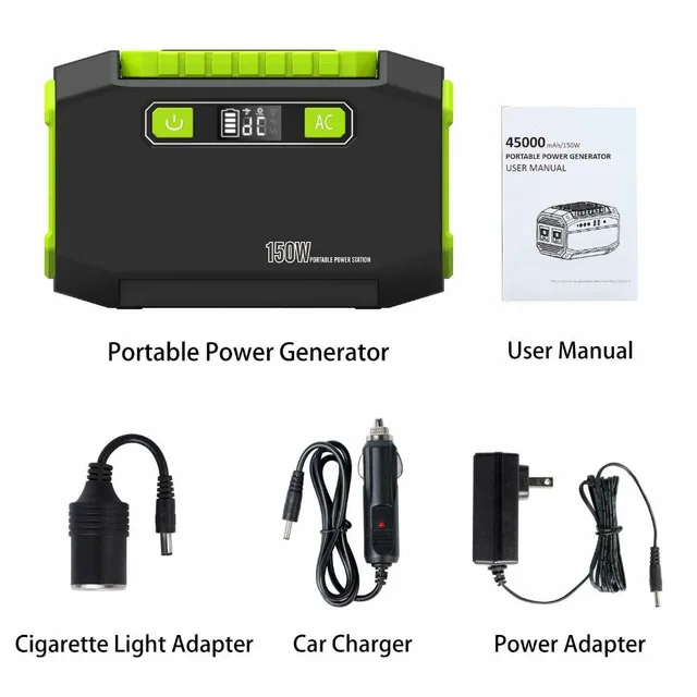 Portable Power Bank High Capacity AC DCPower Bank 200w, Real 45000mah ...