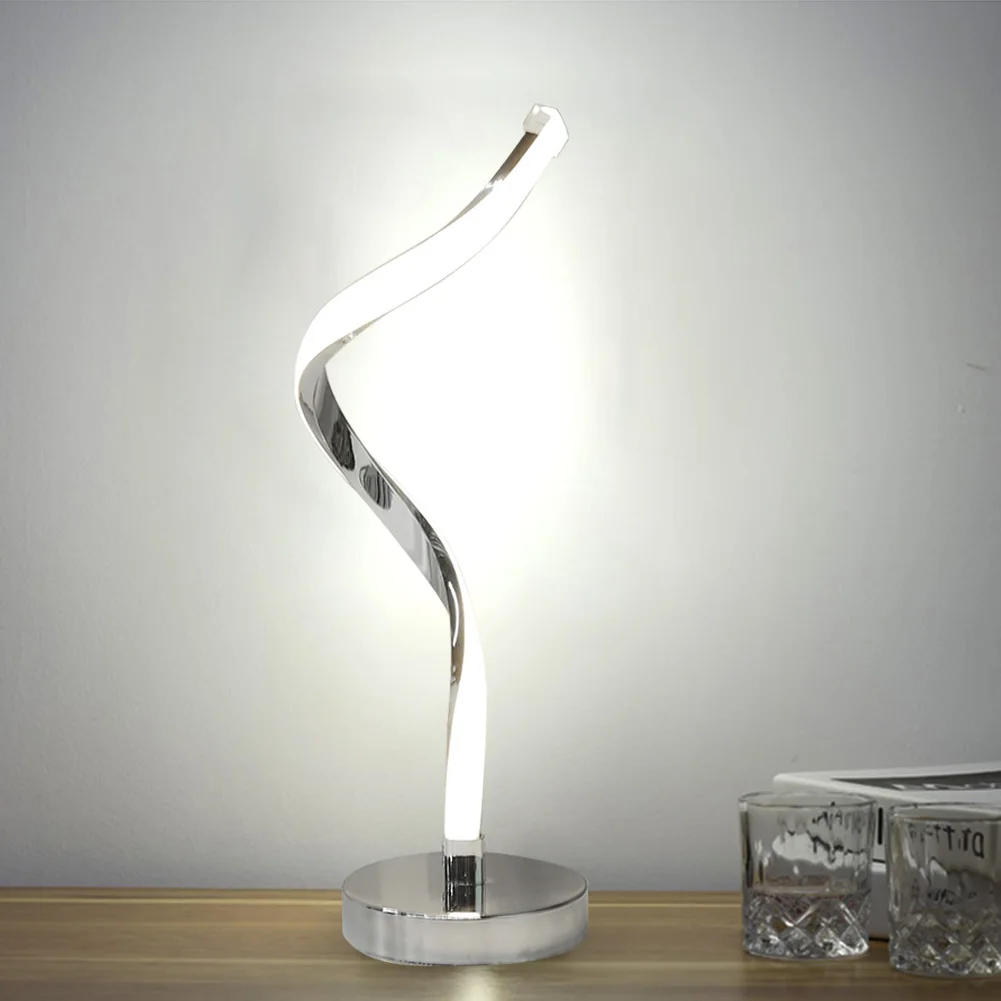 LAMPE A POSER ,US Warm Light--Lampe LED en spirale blanche chaude pour ...
