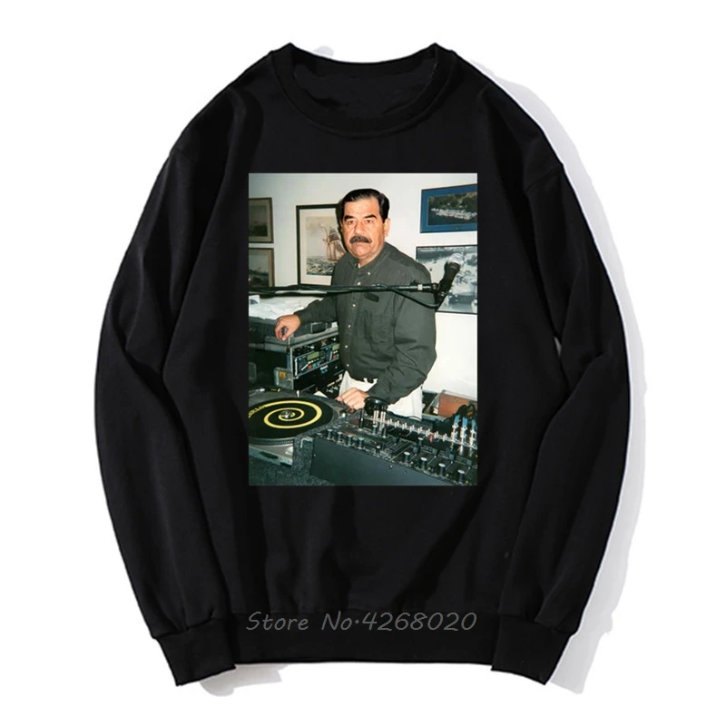 Dj Saddam Hussein Technics 1200 Iraq House Edm Hip Hop hoodie Men's ...