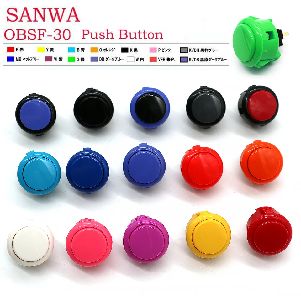 Original Sanwa Buttons Push Button Coin Operated Games, 46% OFF