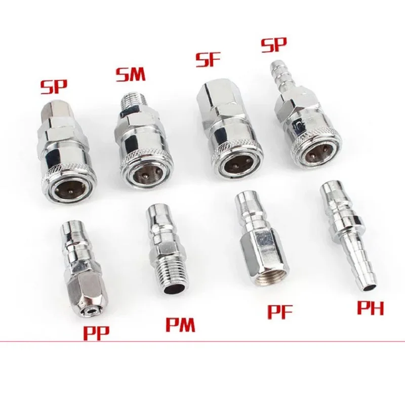 C Type Pneumatic Fitting Quick Connector High Pressure Coupling PF+SF40 ...