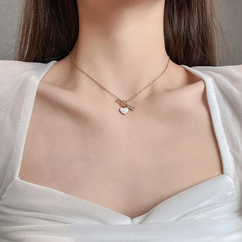 fashion One Arrow Through Heart Igirl Pendant Necklace for Women girl ...