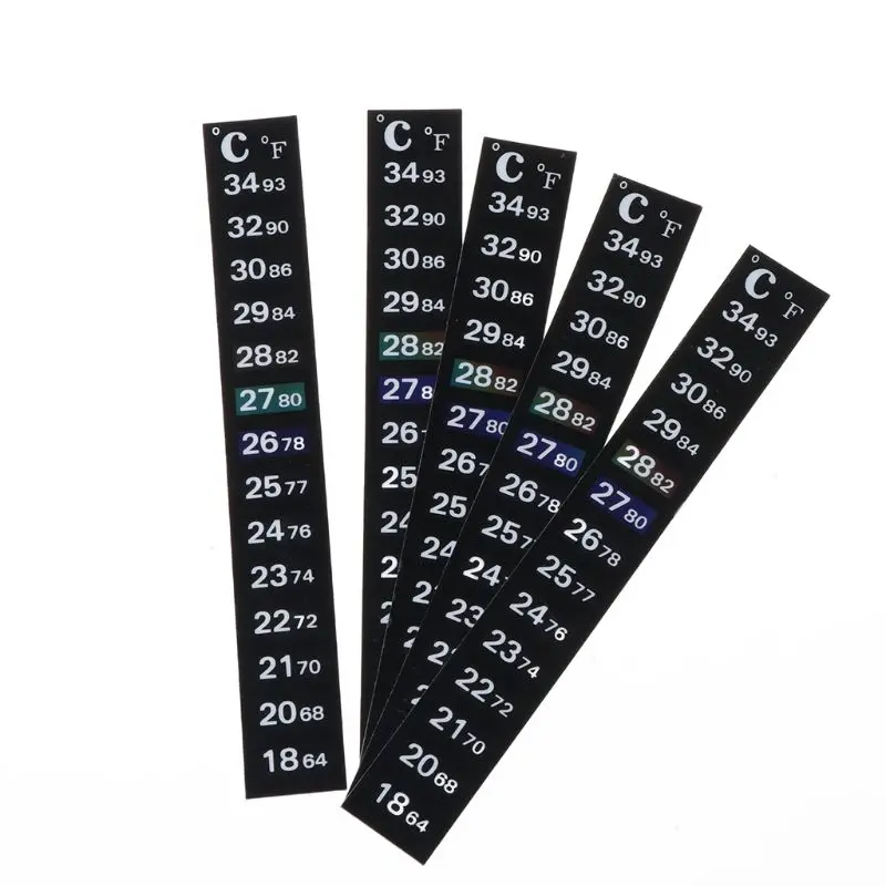 5pcs-Vertical-Digital-Temperature-Display-Thermometer-Strip-Sticker-for ...