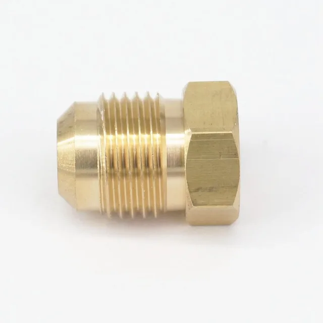 Brass Adapter Thread 5/8"-18 UNF Fit Tube OD 3/8" - 3/8" NPT