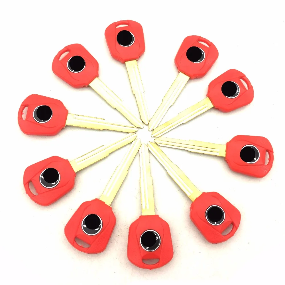 Rosso-nero-blu-10-pezzi-lotto-moto-Uncut-moto-chiave-Blanks-per-HONDA ...