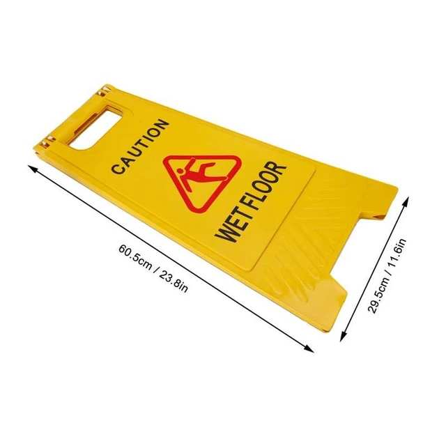 Caution Wet Floor Sign In Pool