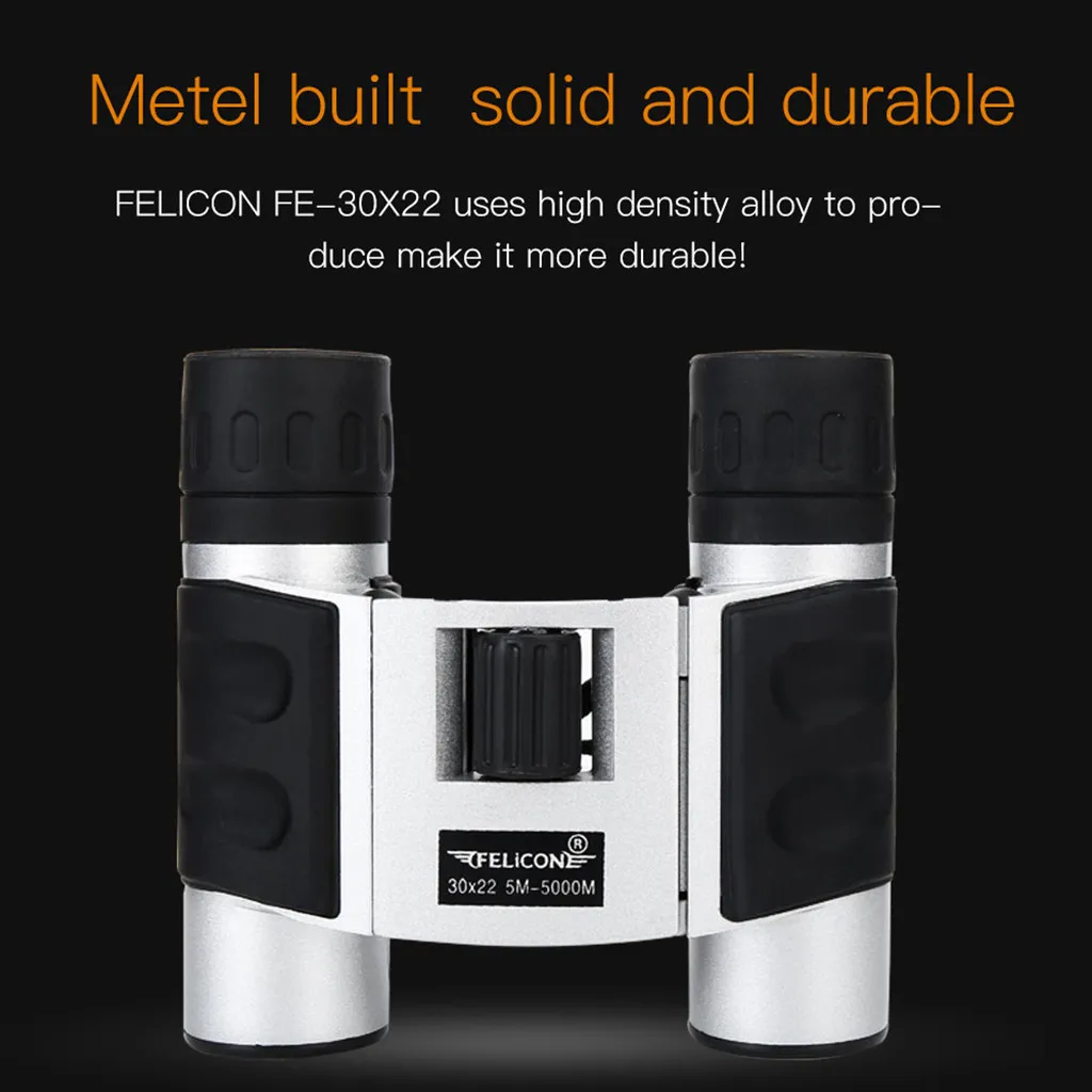 Бинокулярный телескоп FELICON 30X22 с низким увеличением, светильник ...