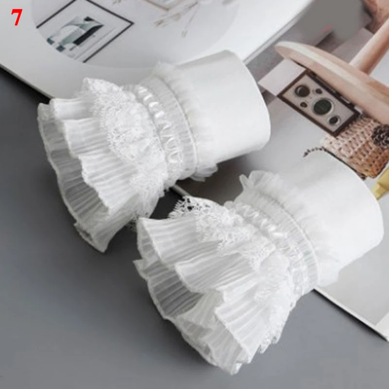 Lady Detachable Sleeves Cuffs Sleeve Fake Cuffs Female Lace Thin ...