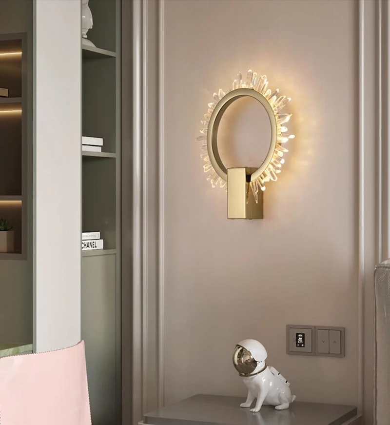 Natural Crystal Ring LED Wall Lamp – NYRALONDON