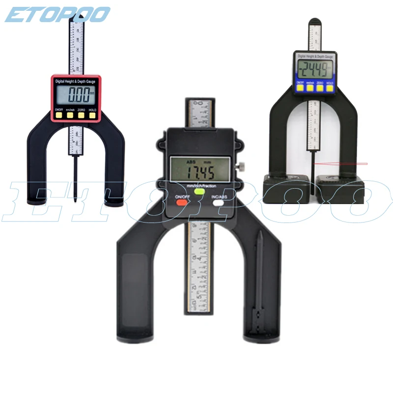 Digital-Depth-Gauge-Tread-Depth-Gauge-height-caliper-tester-measure ...