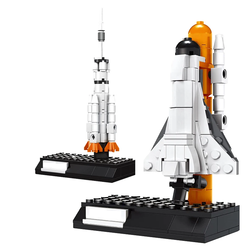 High-Tech Spaceship Satellite Space Shuttle Lunar Rover Rocket Model ...