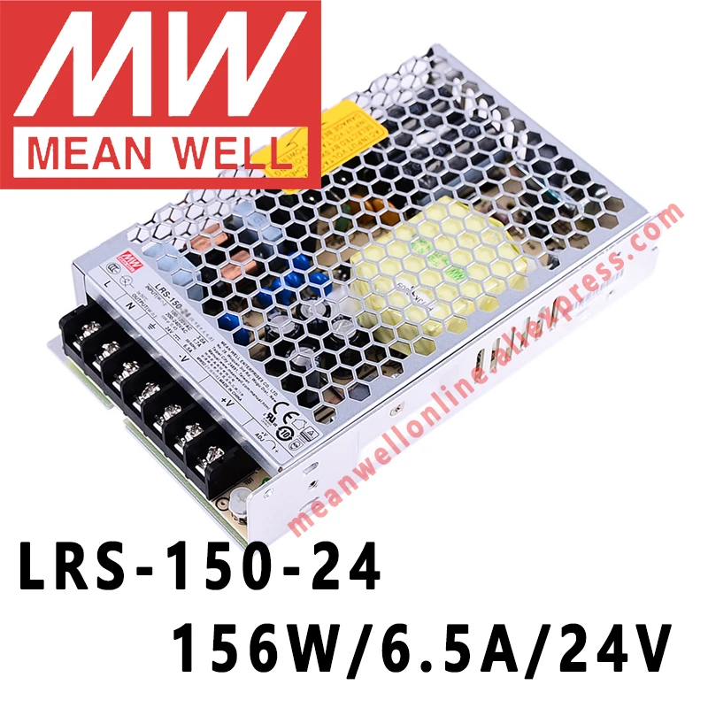 Mean Well LRS 150 24 meanwell 24VDC/6.5A/156W Single Output Switching Power Supply online store ...
