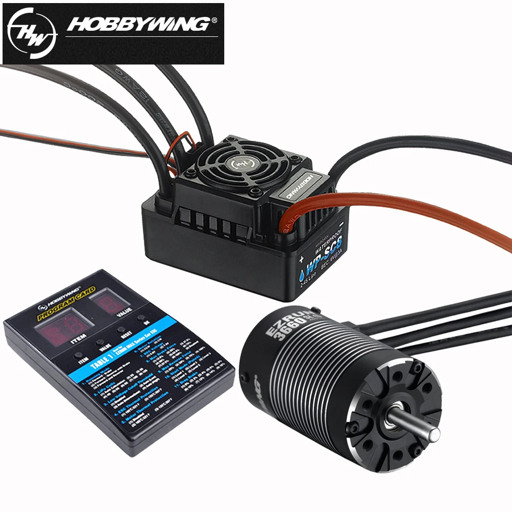 Hobbywing EZRUN WP SC8 120A Waterproof Brushless ESC Tplug/XT60 Plug ...