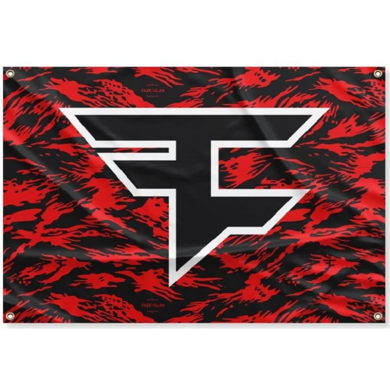 CSGO tapiz de pared de equipo de bandera FaZe, tapete de playa, tela de ...
