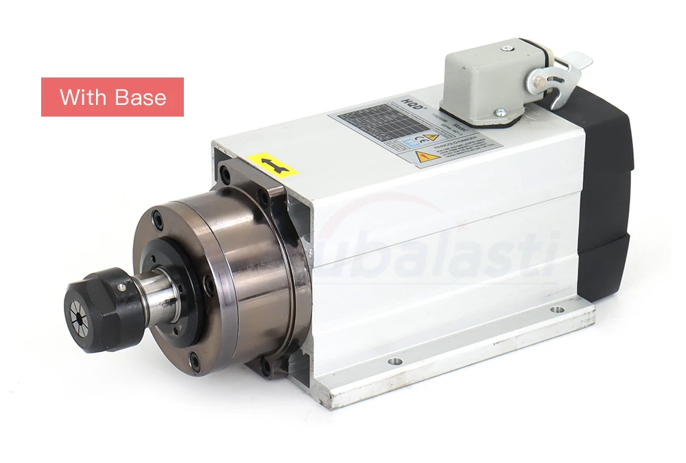 HQD CNC Spindle 1.5kw 2.2kw 3kw Air Cooled Spindle Motor 220V 380V ER ...