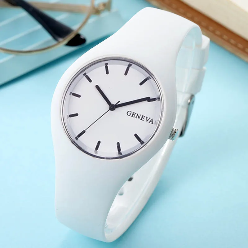 Colorful-Men-Women-watch-Cream-Ultra-thin-Fashion-Watch-Silicone-Strap ...