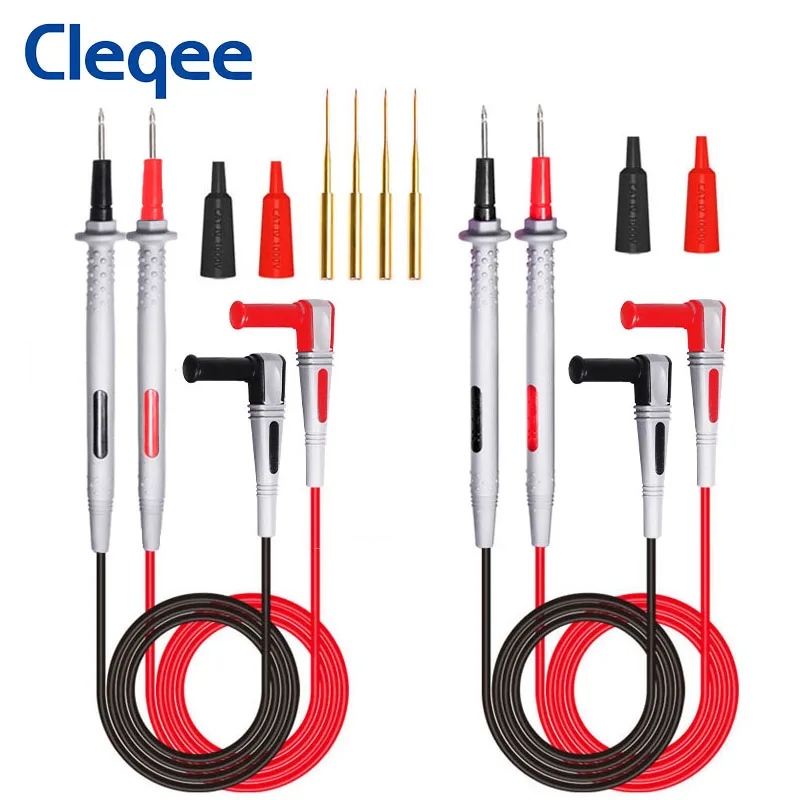 Cleqee P1505B Double Silicone Layer Multimeter Probes 4mm Banana Plug ...