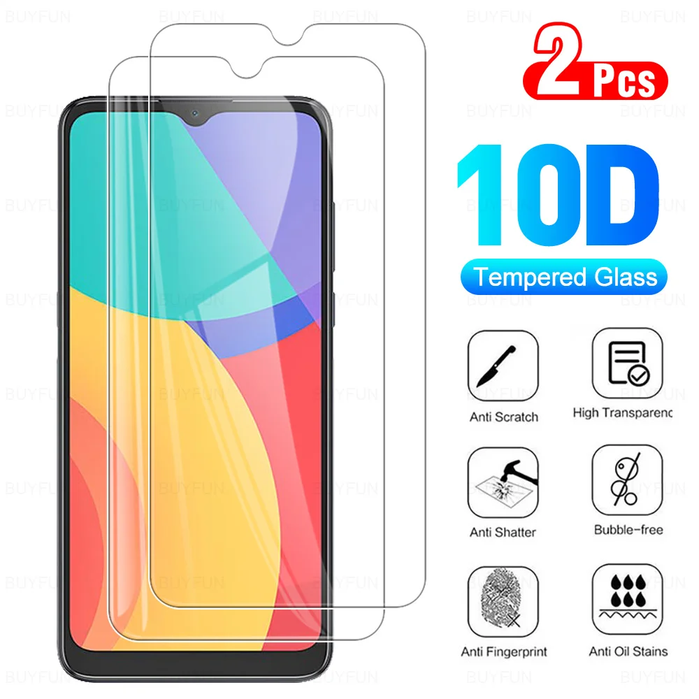 2PCS 10D Tempered Glass Case For alcatel 1S (2021) Screen Protector For ...
