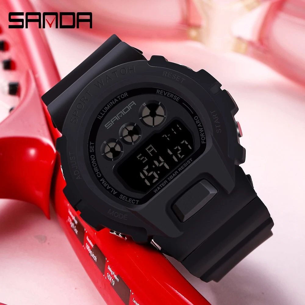 SANDA-reloj-deportivo-sencillo-para-hombre-pulsera-Digital-con-alarma ...