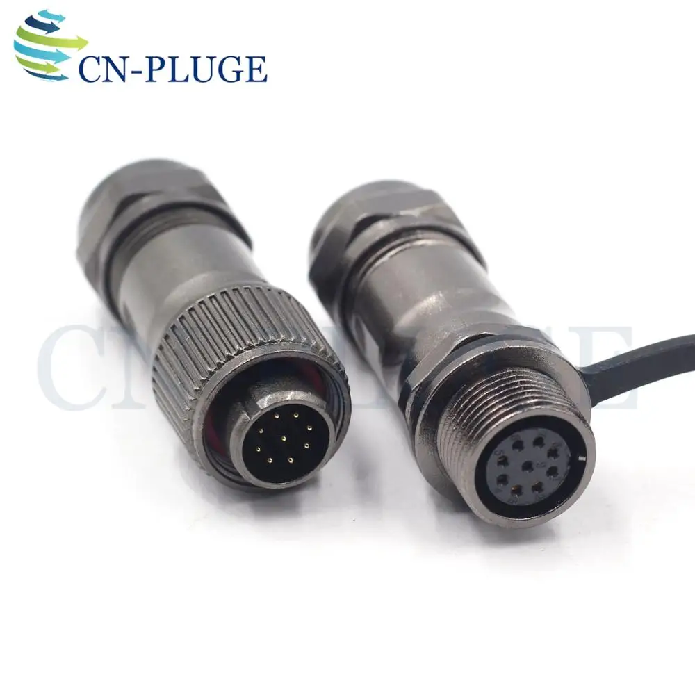 WEIPU-ST12-9-pin-Metal-Waterproof-Industrial-Docking-Connector-Male ...