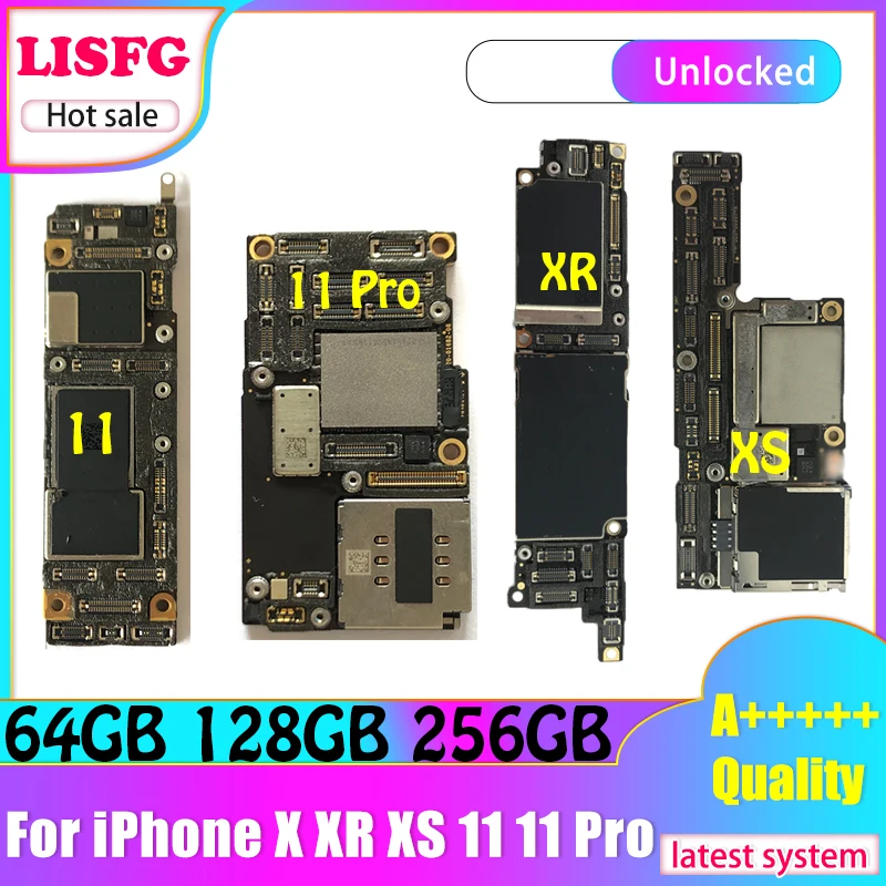 Unlocked Motherboard For Iphone X Xr Xs Xs Max 11 Pro Without Face Id ...