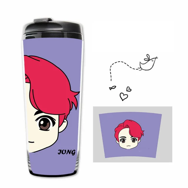 Buy BTS Tea Coffee Bottles (350ml) Online | KpopHeart