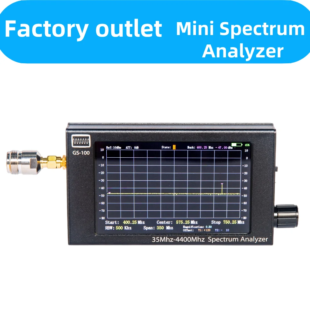 Gs100 Input Frequency 35mhz-4400mhz 4.3 Inch New Portable Radio ...