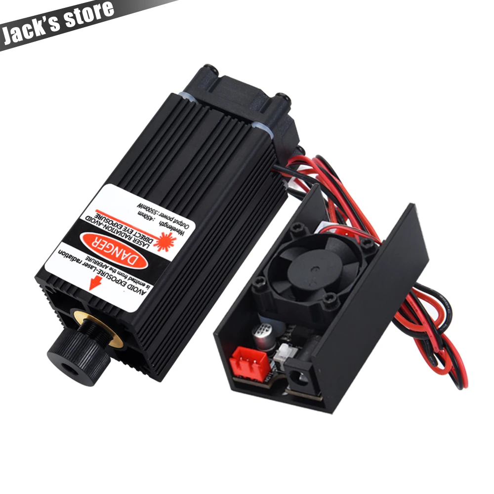 5.5w 450nm Blue Laser Module , 2.5w Laser Engraving Machine Parts ...