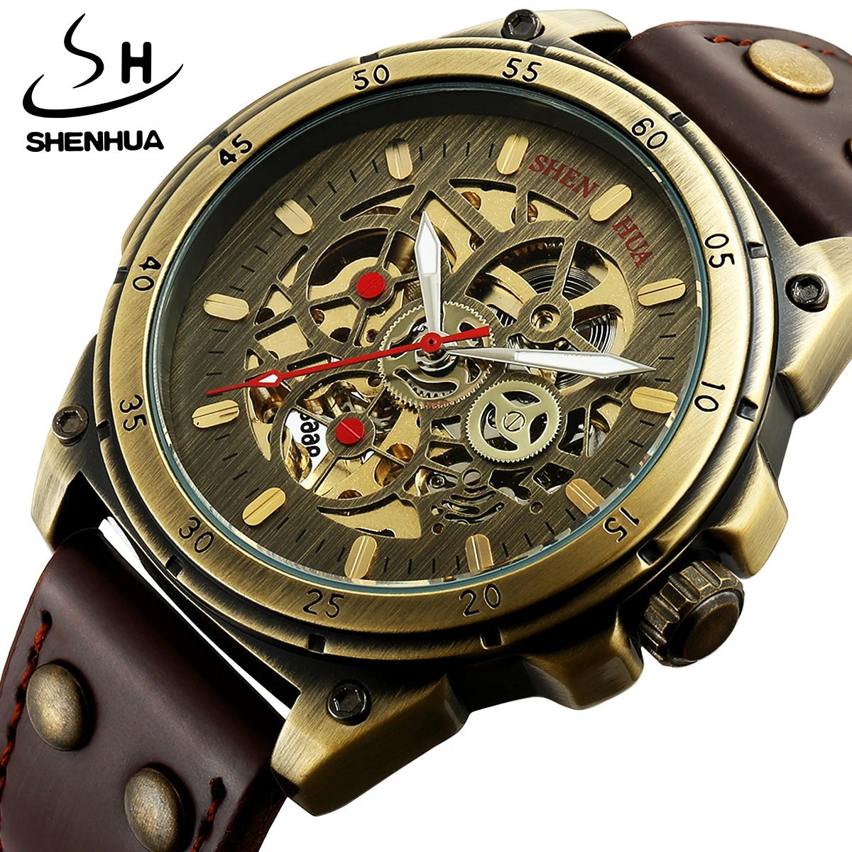SHENHUA-Retro-Gear-Diesel-Design-Classic-Strap-30M-Watertight-Automatic ...