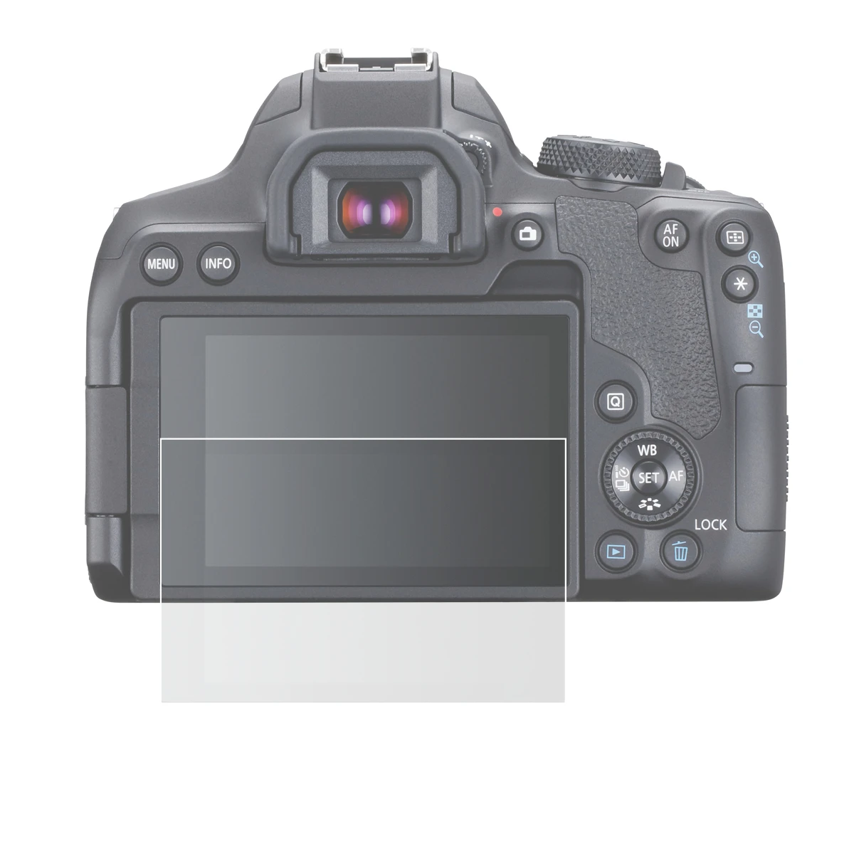 Self-adhesive Tempered Glass Screen Protector Cover Guard for Canon ...