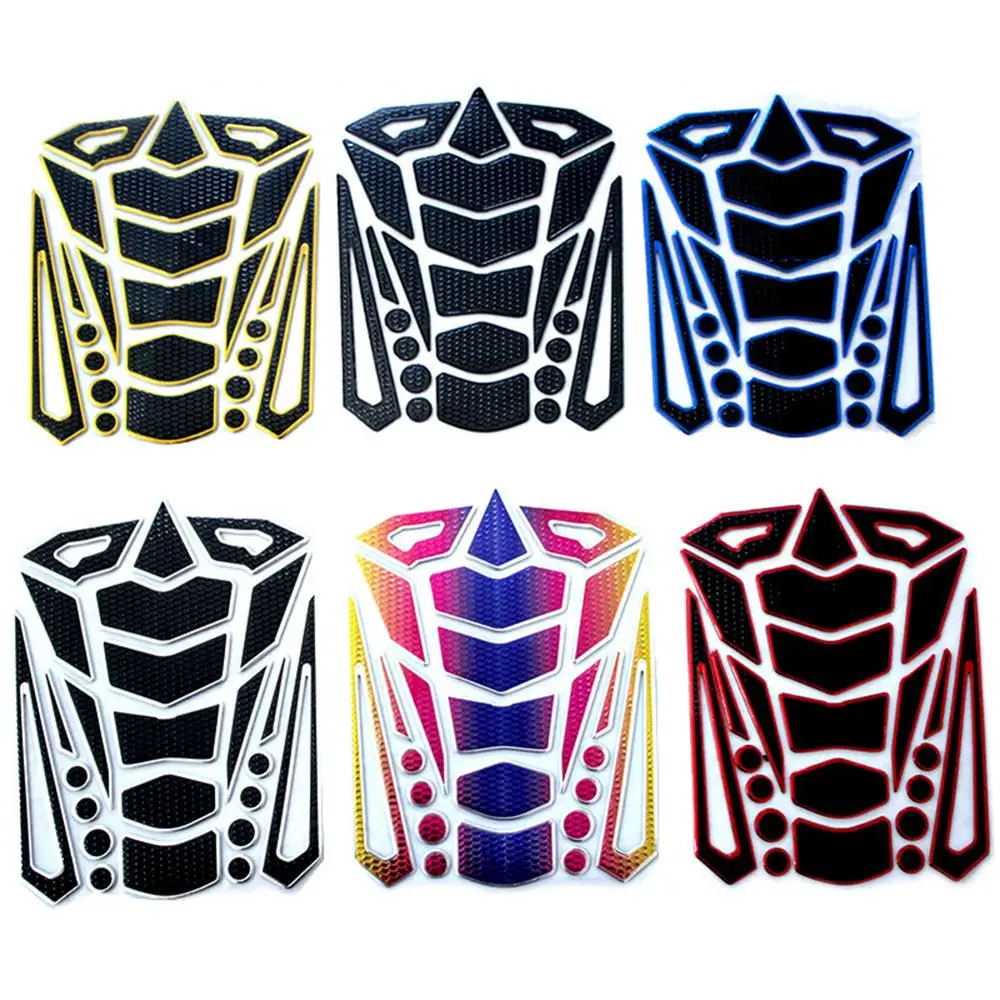 Universal 3D PVC Fishbone Sticker Gas Fuel Oil Tank Pad Protector Cover ...