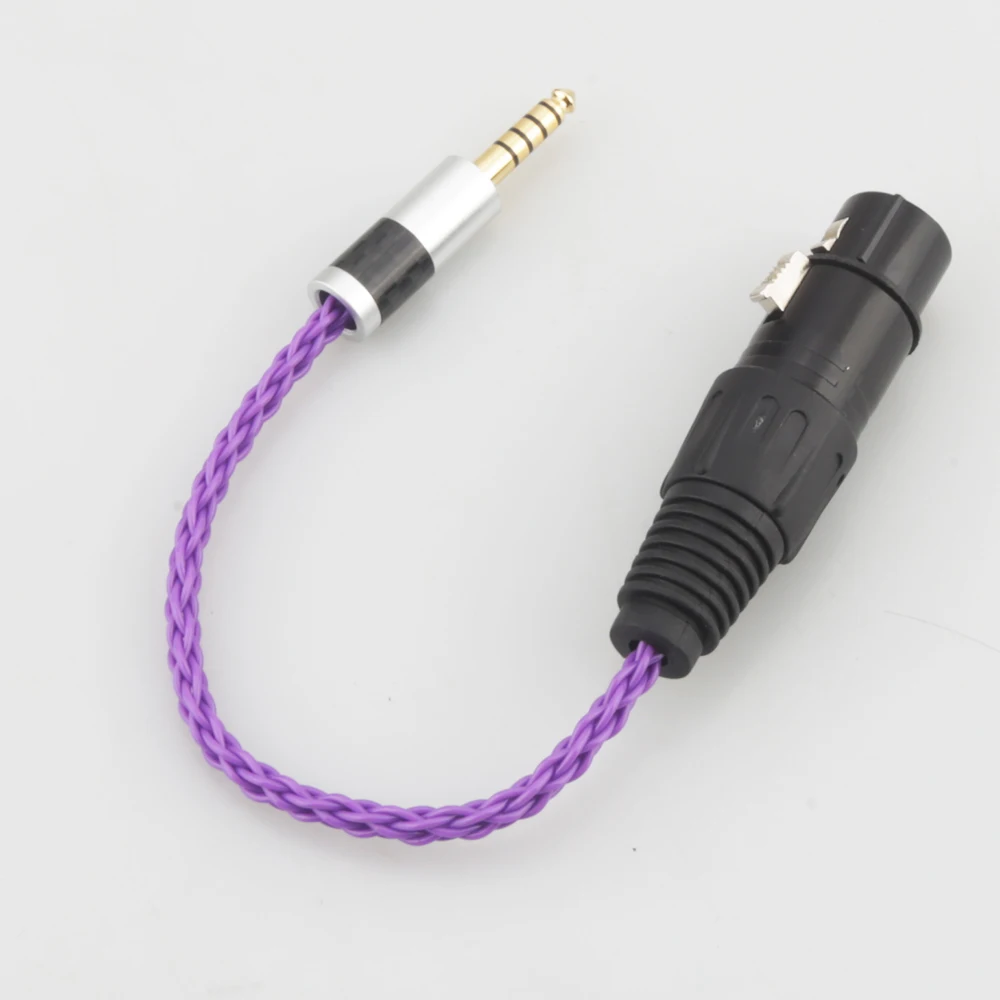 Audiocrast HIFI Carbon Fiber 4.4mm Balanced Male to 4-Pin XLR Balanced ...