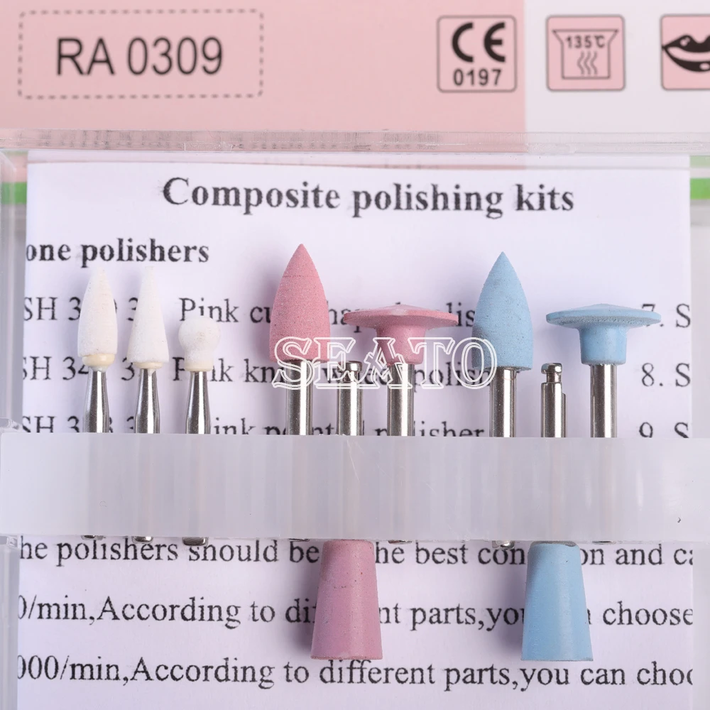 Стоматологические алмазные боры чашки композитный полировальный набор ...