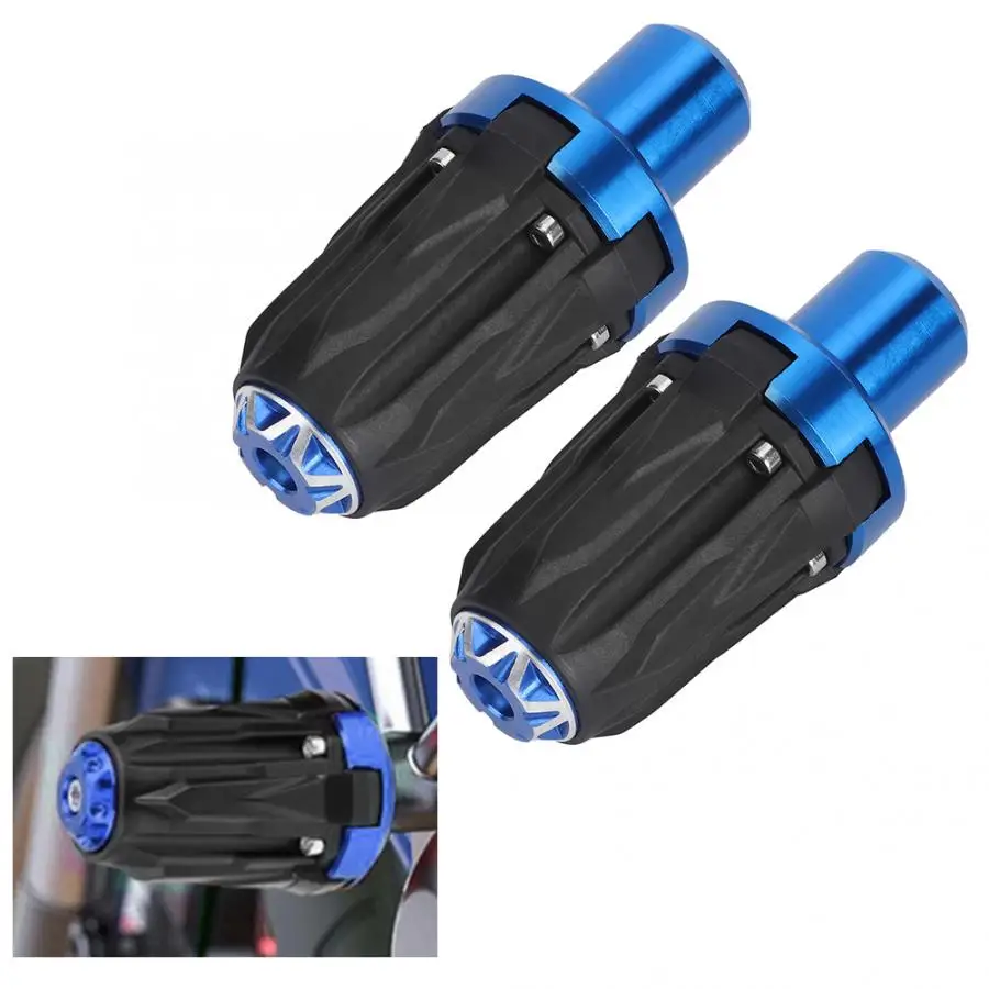 Motorcycle Falling Protectors Exhaust Frame Slider Anti Crash Pad Blue ...