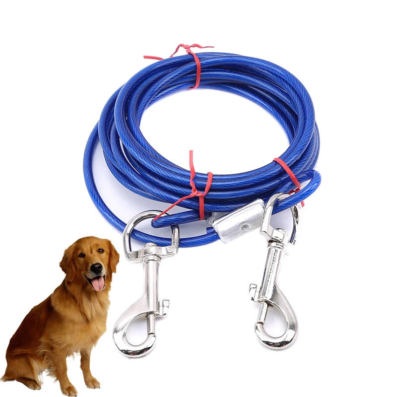 Cable de acero de 3M para remolque de mascotas, correa de plomo con ...