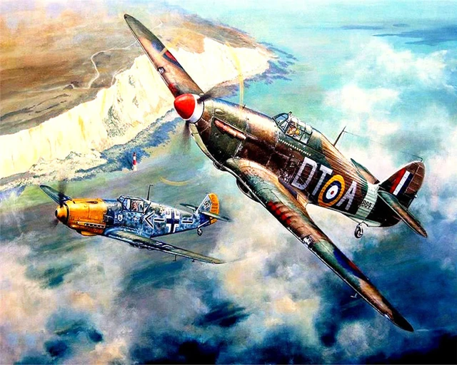 Military themed paint by numbers kits