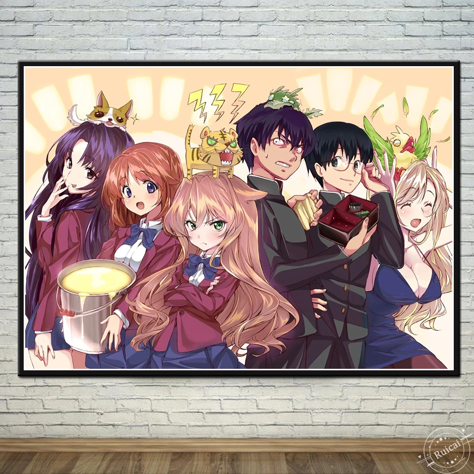 Toradora Anime Posters and Prints Modern Pictures Wall Art | One piece ...