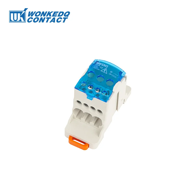 UKK80A กล่อง1อินพุตเอาต์พุต6 Universal ลวดเชื่อมต่อไฟฟ้า Din Rail ...