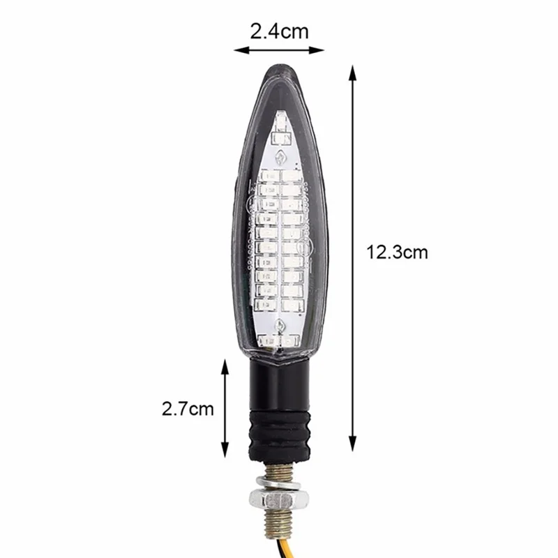 Motorcycle Turn Signal LED Light E24 Flowing Water Blinker Flashing ...