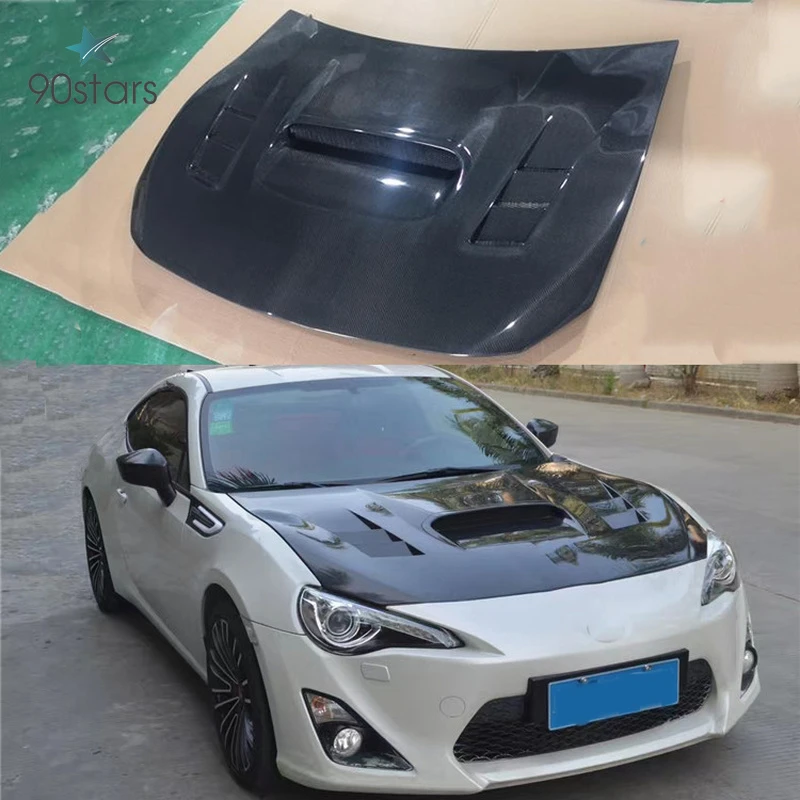 Real Carbon Fiber Hood Bonnet Cover Fit For 2013 2018 Toyota GT86 FT86 ...