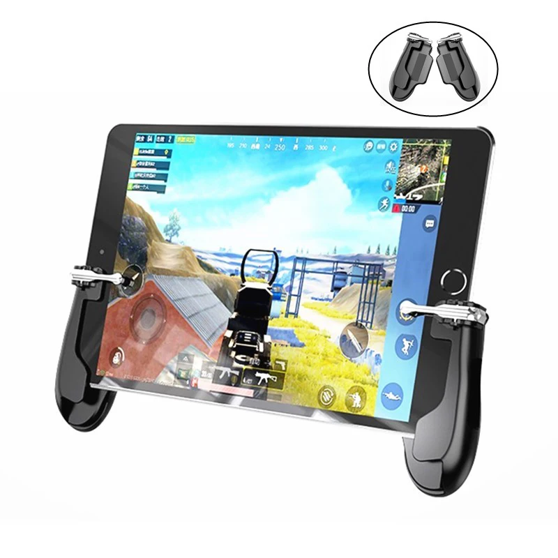 For Ipad Tablet Capacitance L1R1 Fire Aim Button Triggers Gamepad Joystick, COD PUBG Trigger ...