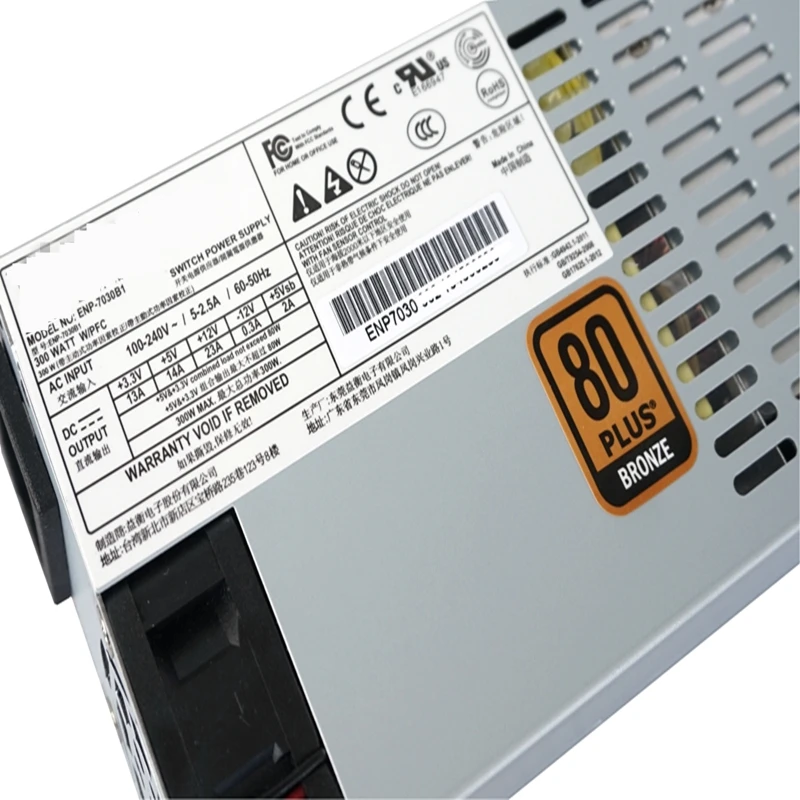 Original PSU For Enhance 80plus Bronze FLEX Nas Small 1U 300W Power ...