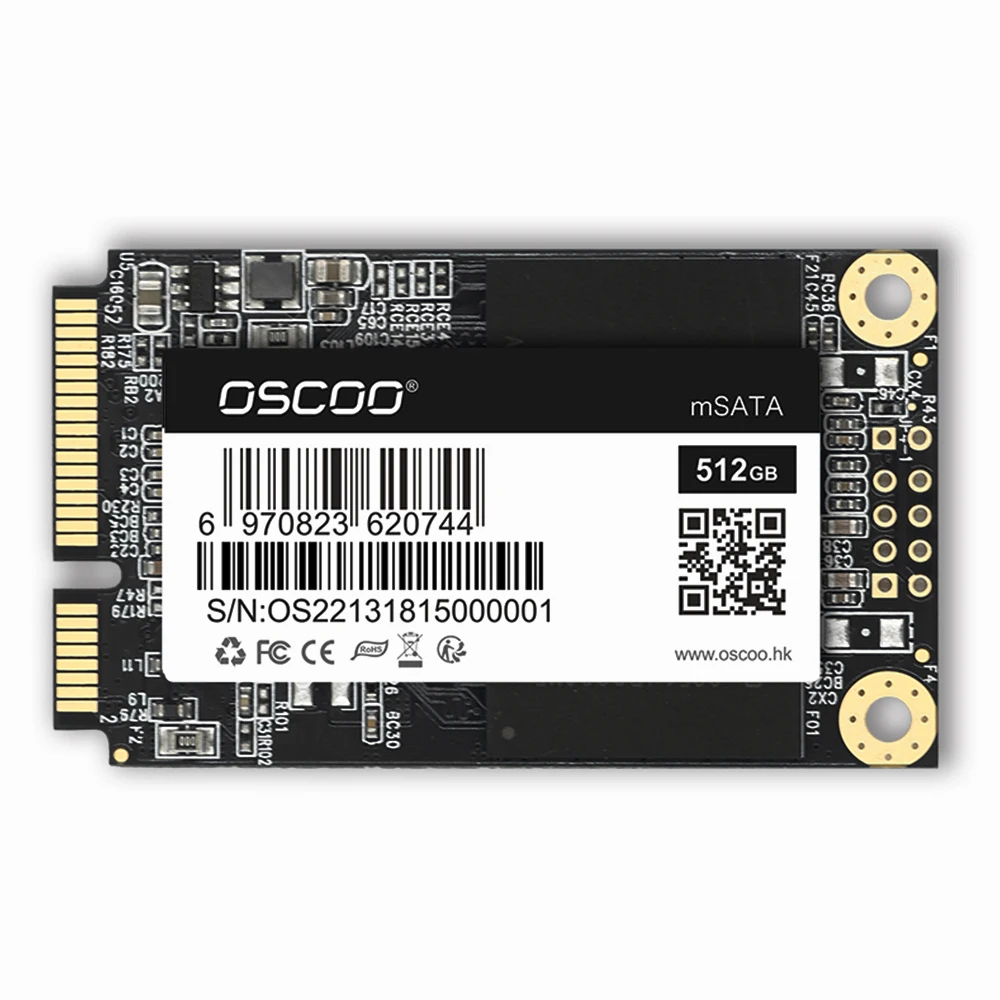 OSCOO mSATA SSD SATA3 16GB 32GB 64GB 128GB 256GB 512GB 1TB HD Solid ...