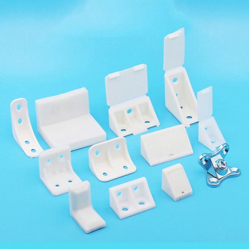 10pcs Nylon Plastic Thickened Corner Brackets, Right Angle 90 Degree ...
