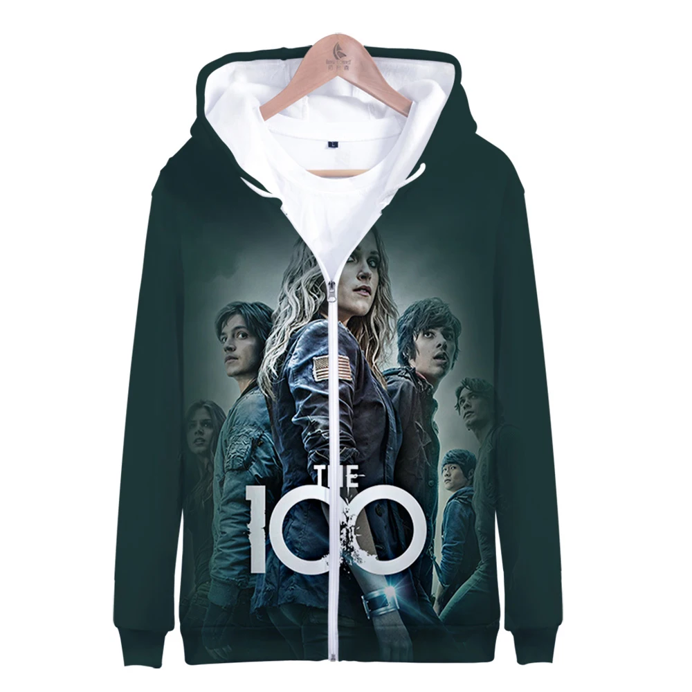The-Hundred-Science-Fiction-American-Drama-The-100-Zip-up-Hoodie-Casual ...