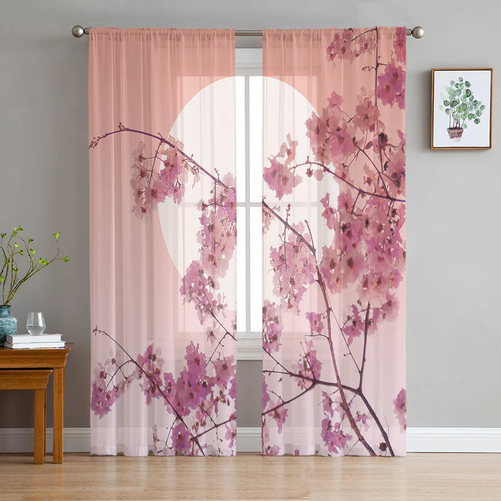 Japanese-Sakura-Cherry-Blossoms-Tulle-Window-Curtain-for-Living-Room ...