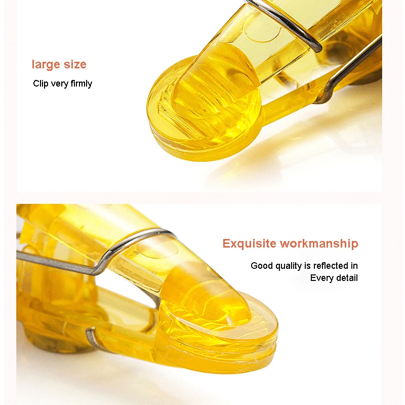 Pince à linge,Clip de scellage en plastique, 7 pièces, Clip magnétique ...