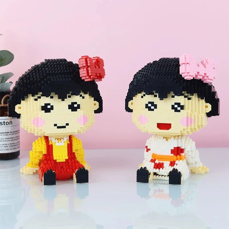 1804pcs+ Chibi Maruko Chan Diamond Building Blocks Assembled Japan ...